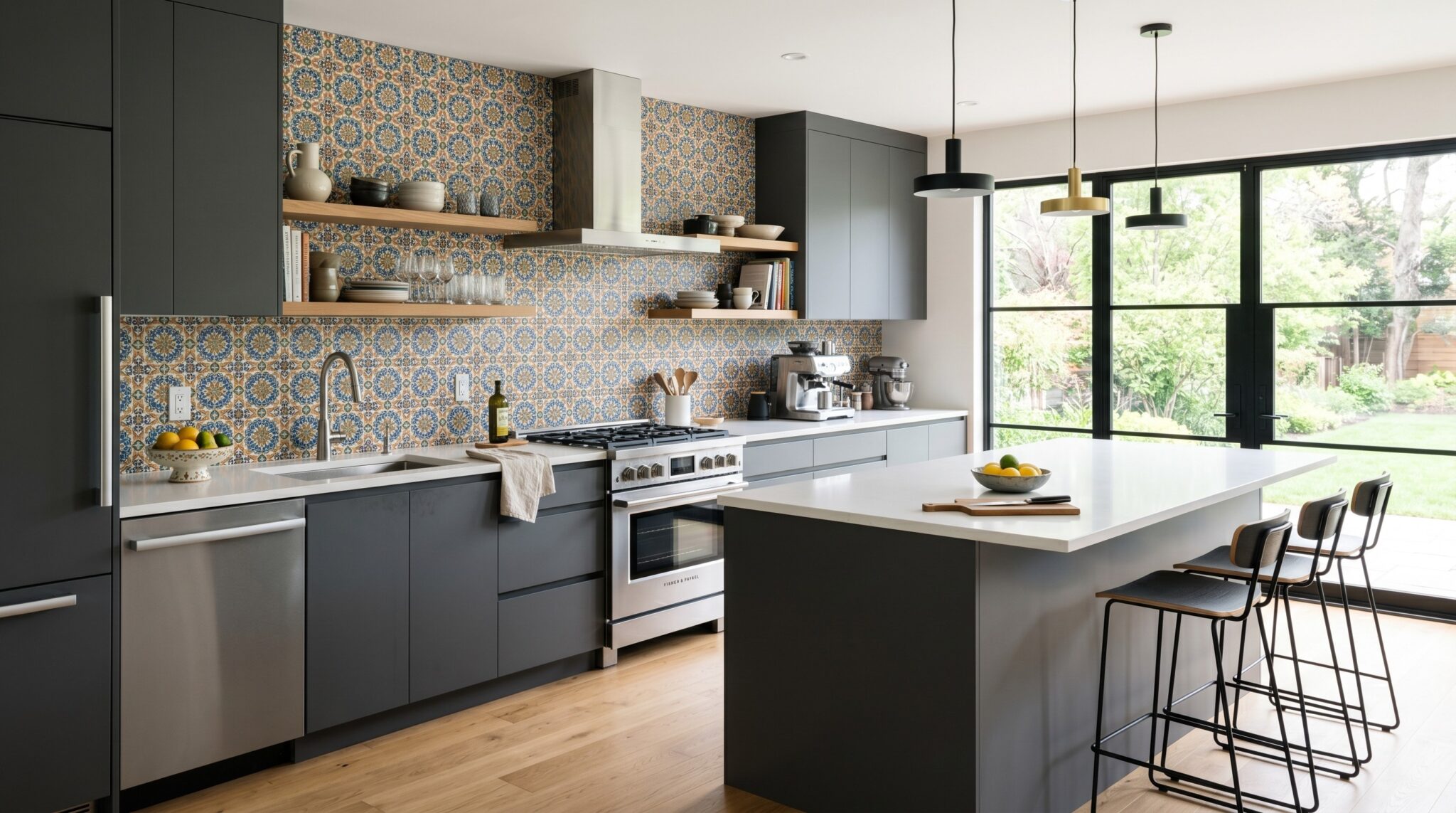 Kitchen Cabinet Color Ideas with Dark Countertops