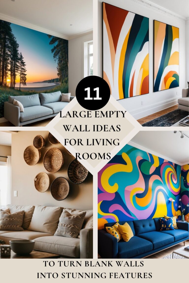 Large Empty Wall Ideas for Living Rooms to Turn Blank Walls into ...