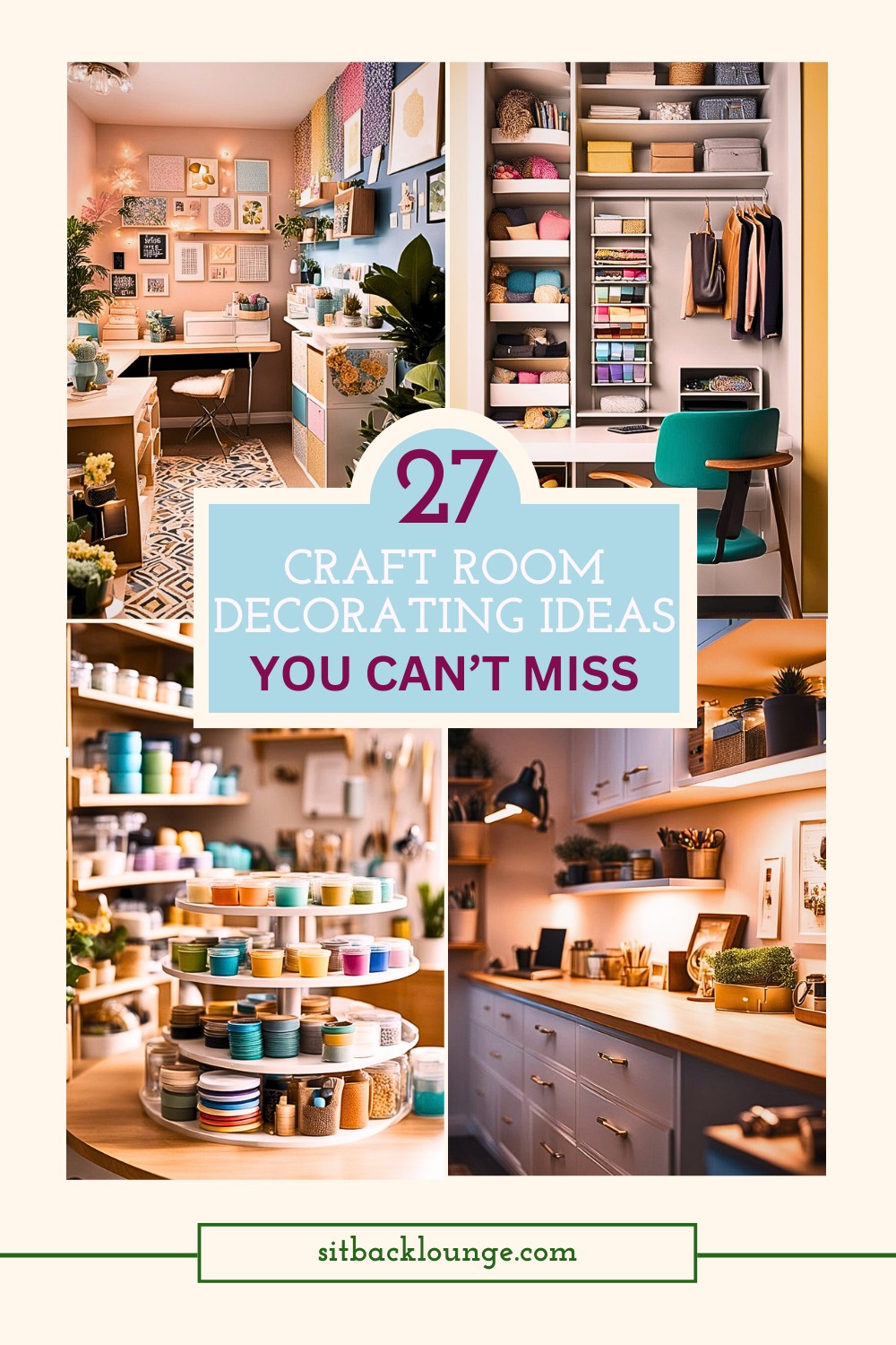 27 Craft Room Decorating Ideas That Will Spark Creativity and Keep You ...