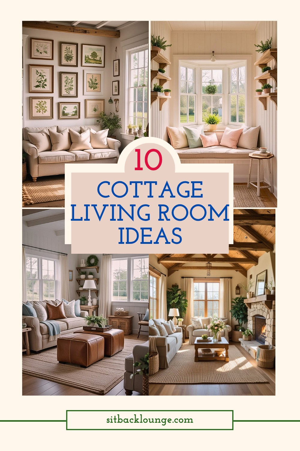 10 Cottage Living Room Ideas for a Cozy Summer Refresh | Sit Back Lounge