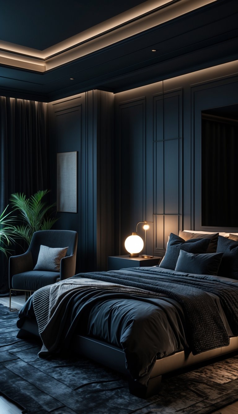 Moody Blue Bedroom Ideas to Create a Cozy and Dramatic Retreat | Sit ...