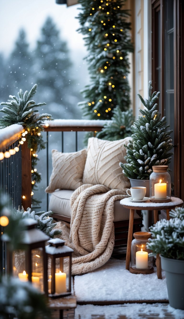 10 Beautiful Winter Balcony Ideas